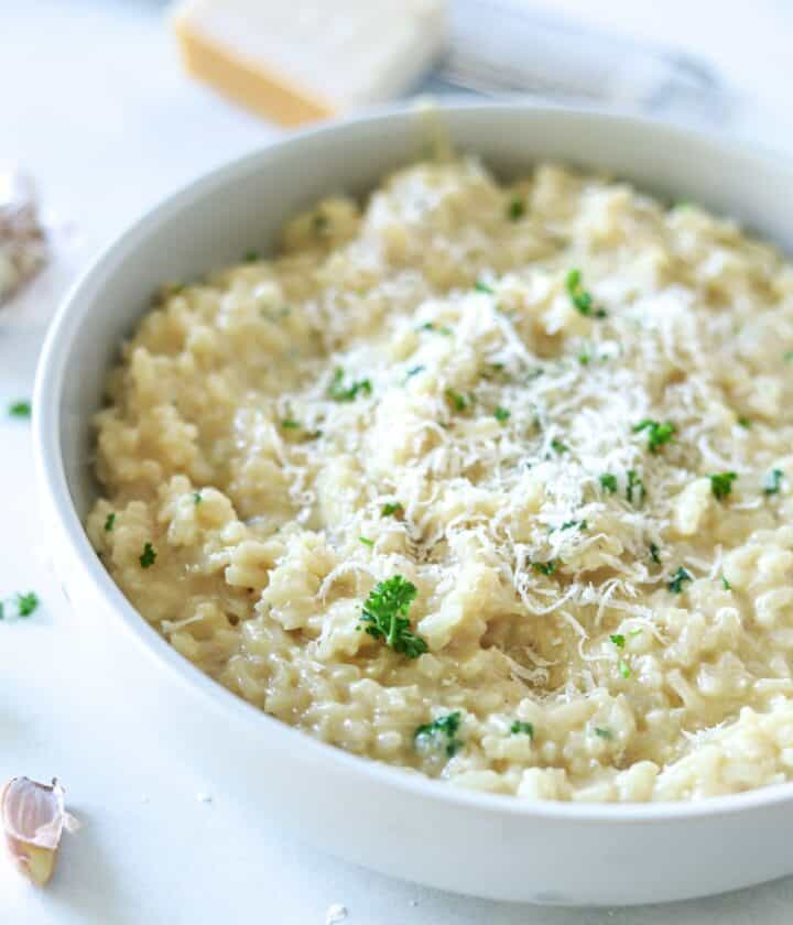 Creamy Garlic Parmesan Risotto - Simply Made Eats