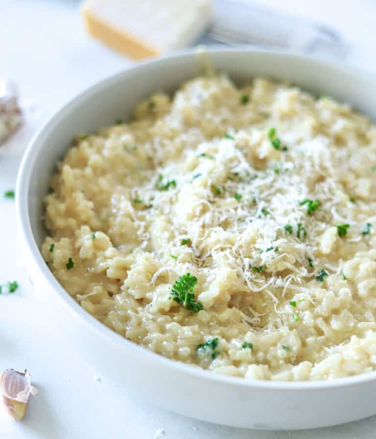Creamy Garlic Parmesan Risotto - Simply Made Eats