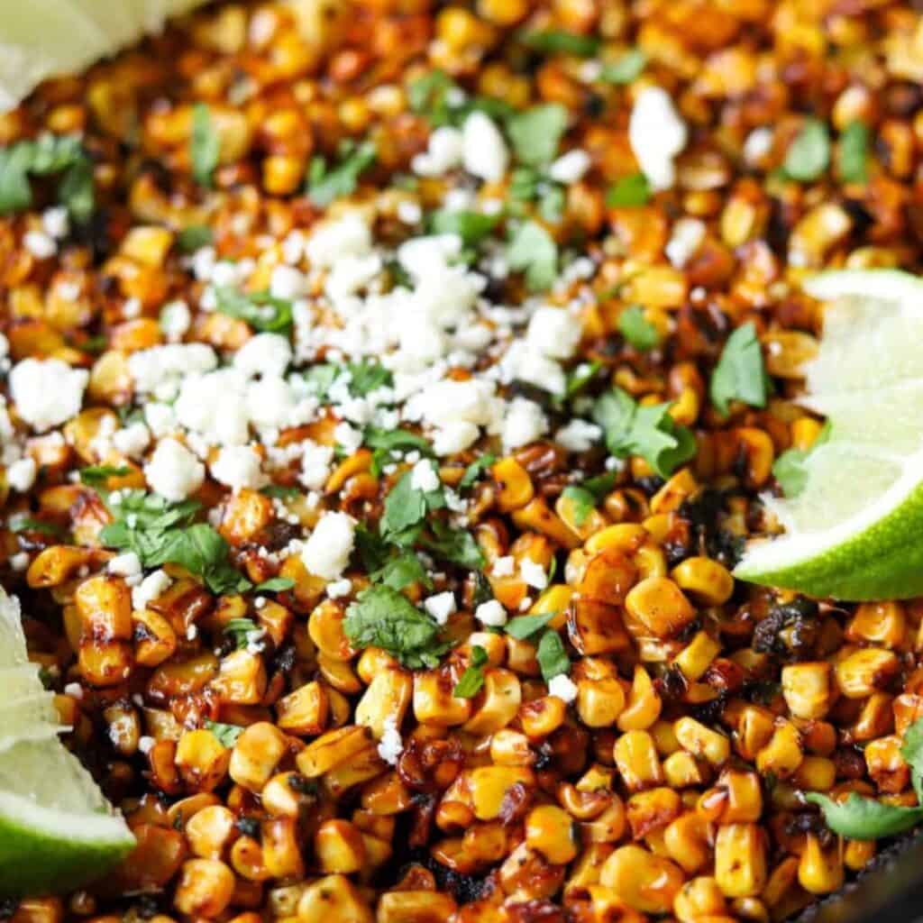 Easy Charred Corn (Blackened in a Skillet) - Simply Made Eats