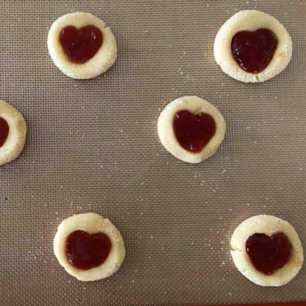 Heart Jam Cookies - Simply Made Eats