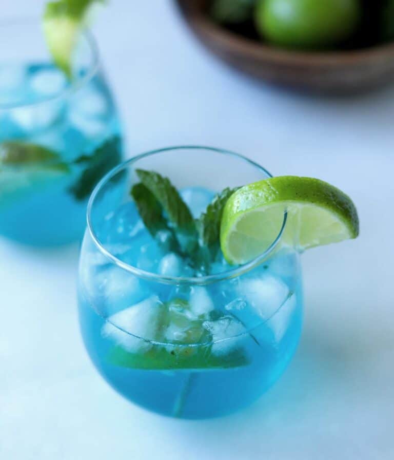 Blue Curacao Mojito - Simply Made Eats