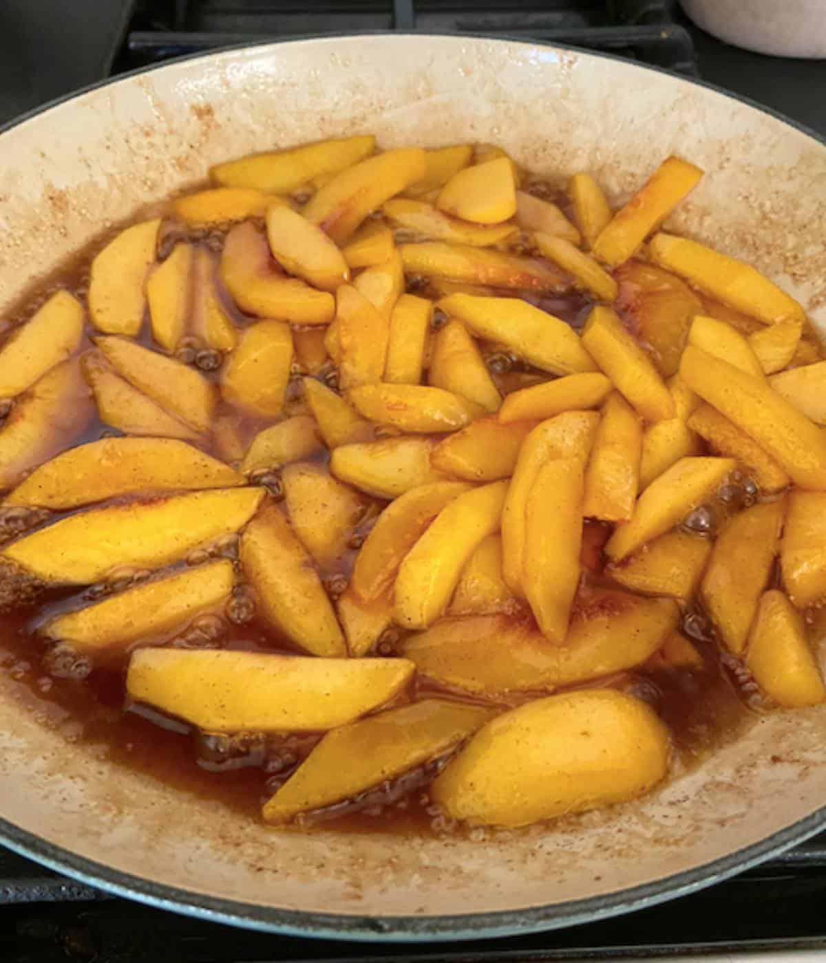 Caramelized Peaches in a Skillet - Simply Made Eats