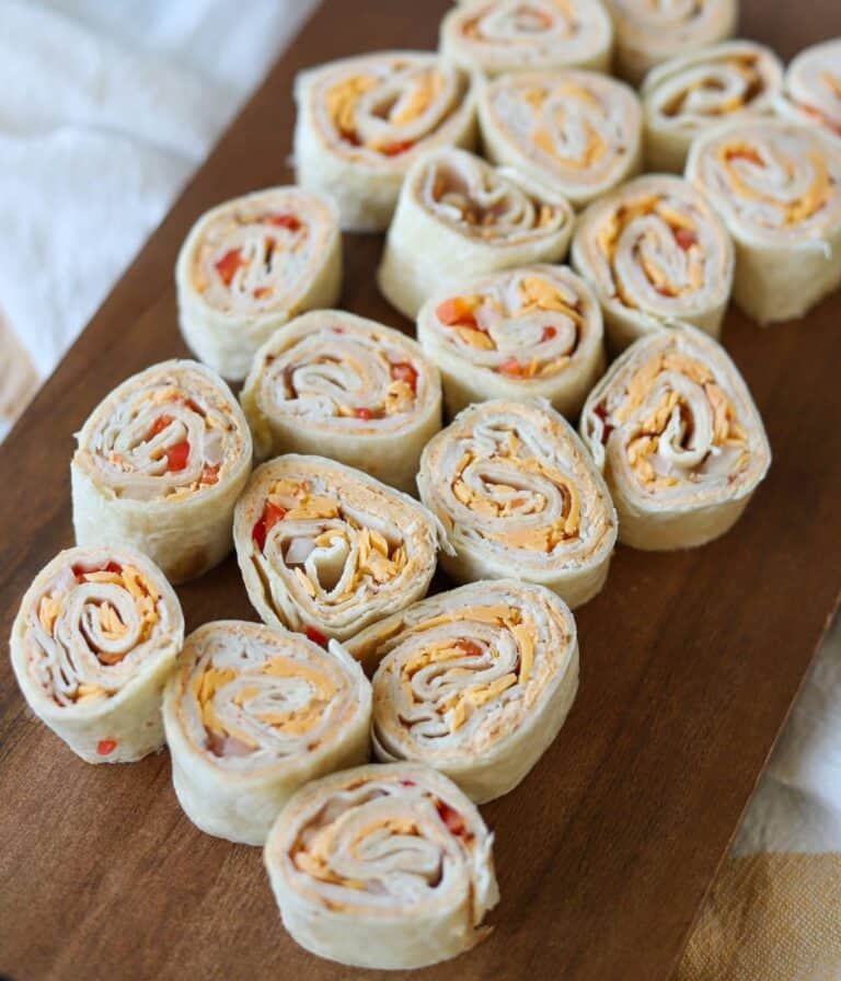Turkey and Cheese Roll Ups - Simply Made Eats