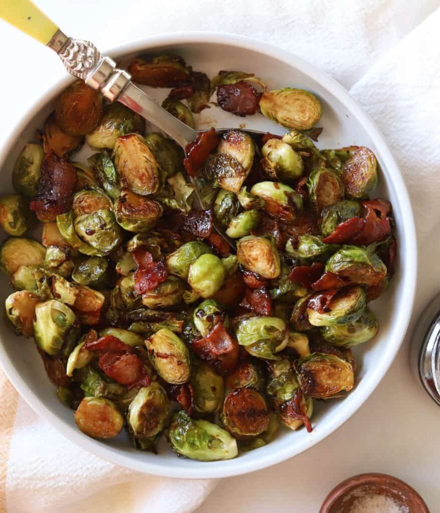Caramelized Balsamic Glaze Brussels Sprouts - Simply Made Eats