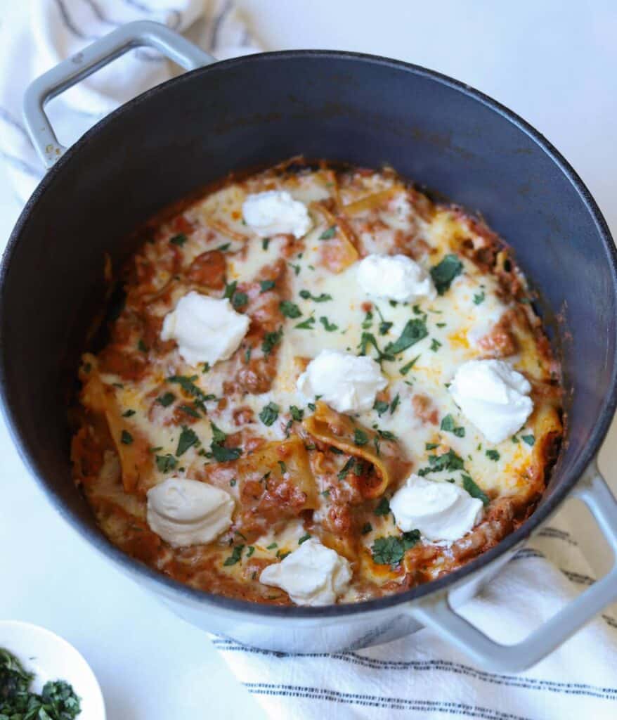 Deconstructed Lasagna Recipe (Lazy Lasagna in One Pot) - Simply Made Eats