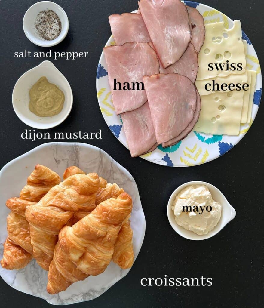 Baked Ham and Swiss Cheese Croissants - Simply Made Eats