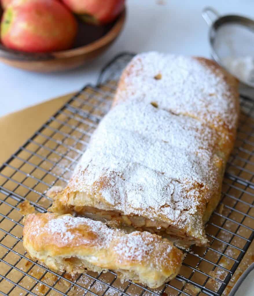 Apple Strudel using Puff Pastry - Simply Made Eats