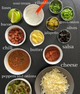 Baked Potato Bar with Topping Ideas - Simply Made Eats