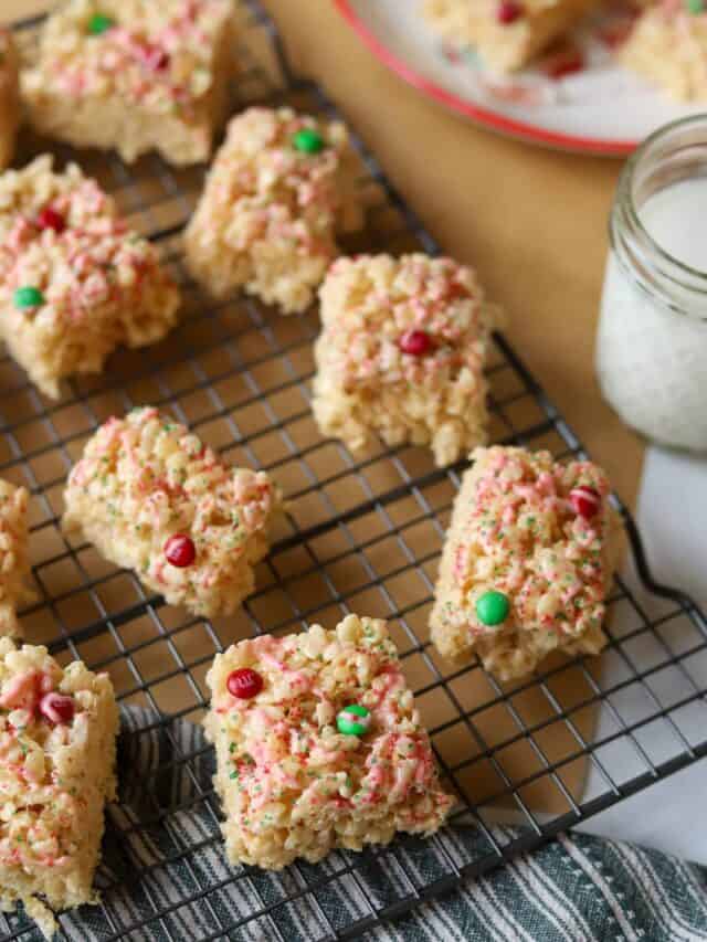 Rice Krispie Treats with Marshmallow Fluff - Simply Made Eats