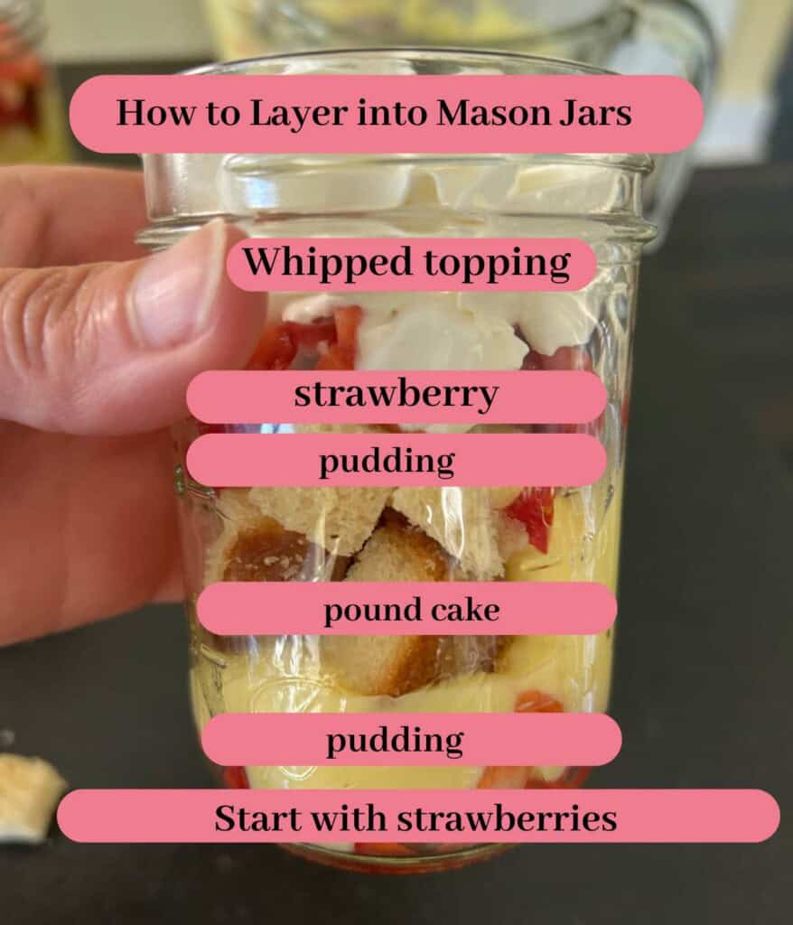 Strawberry Shortcake Parfaits in Mason Jars - Simply Made Eats