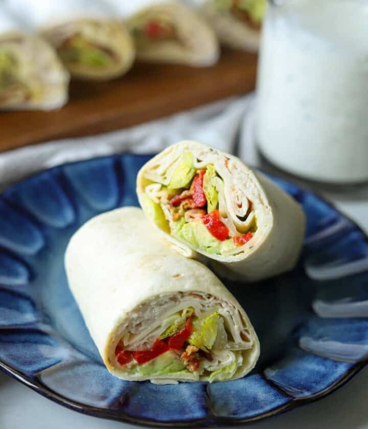 Turkey Bacon Avocado Wrap - Simply Made Eats