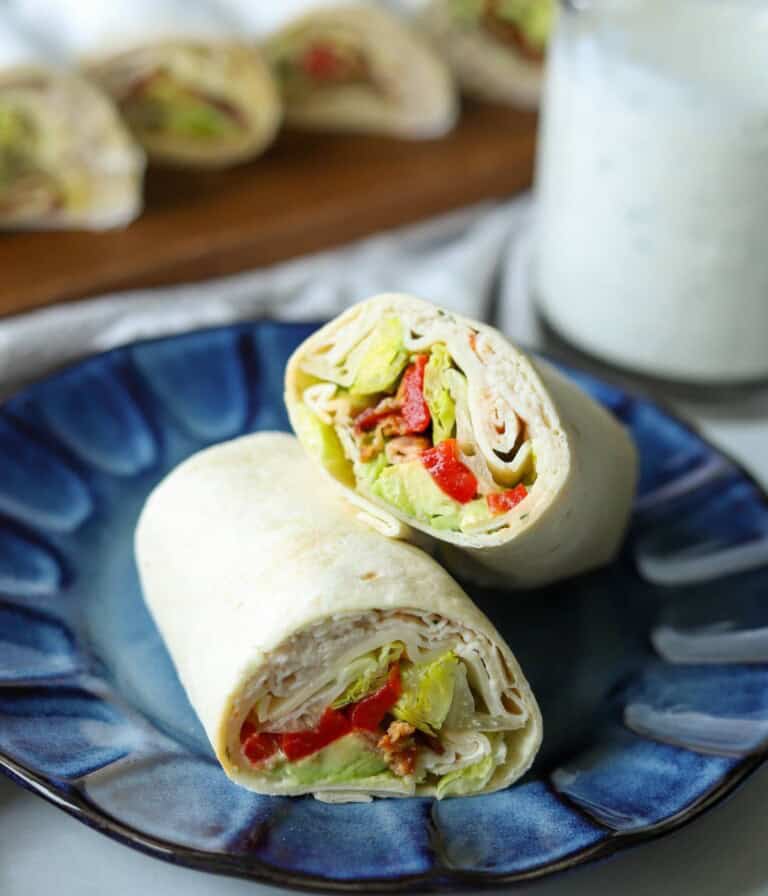 Turkey Bacon Avocado Wrap - Simply Made Eats