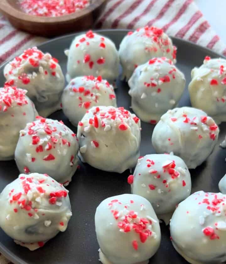 White Chocolate Peppermint Truffles - Simply Made Eats